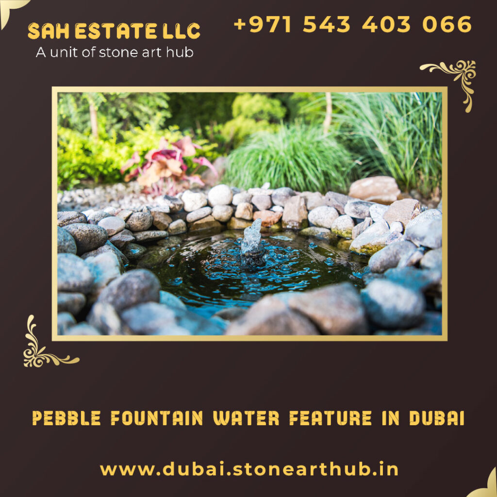Pebble Fountain Water Feature in Dubai - Call +971 543403066