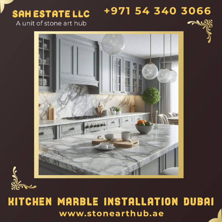 Marble Kitchen Tops Dubai - Luxury Marble Kitchen Dubai