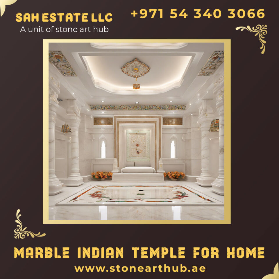 Home Marble Mandir - Marble Indian Temple for Home in Dubai