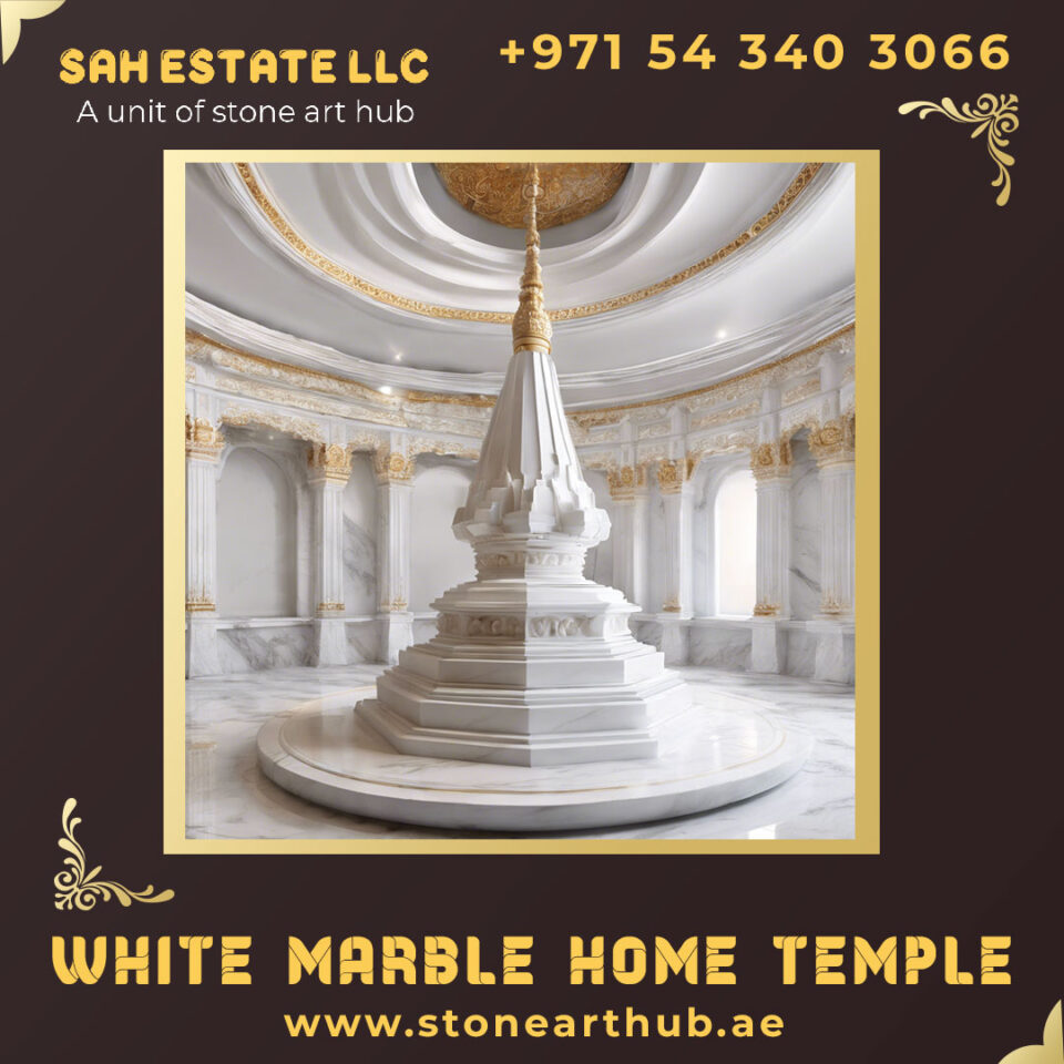 White Marble Temple - White Marble Home Temple Dubai