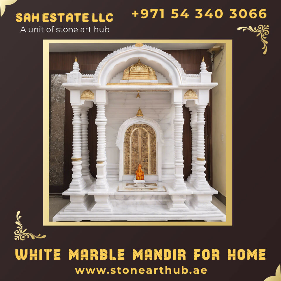 White Marble Temple - White Marble Home Temple Dubai