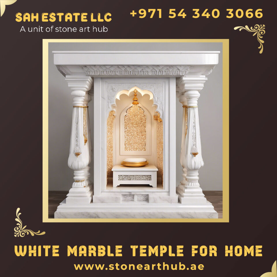 White Marble Temple - White Marble Home Temple Dubai