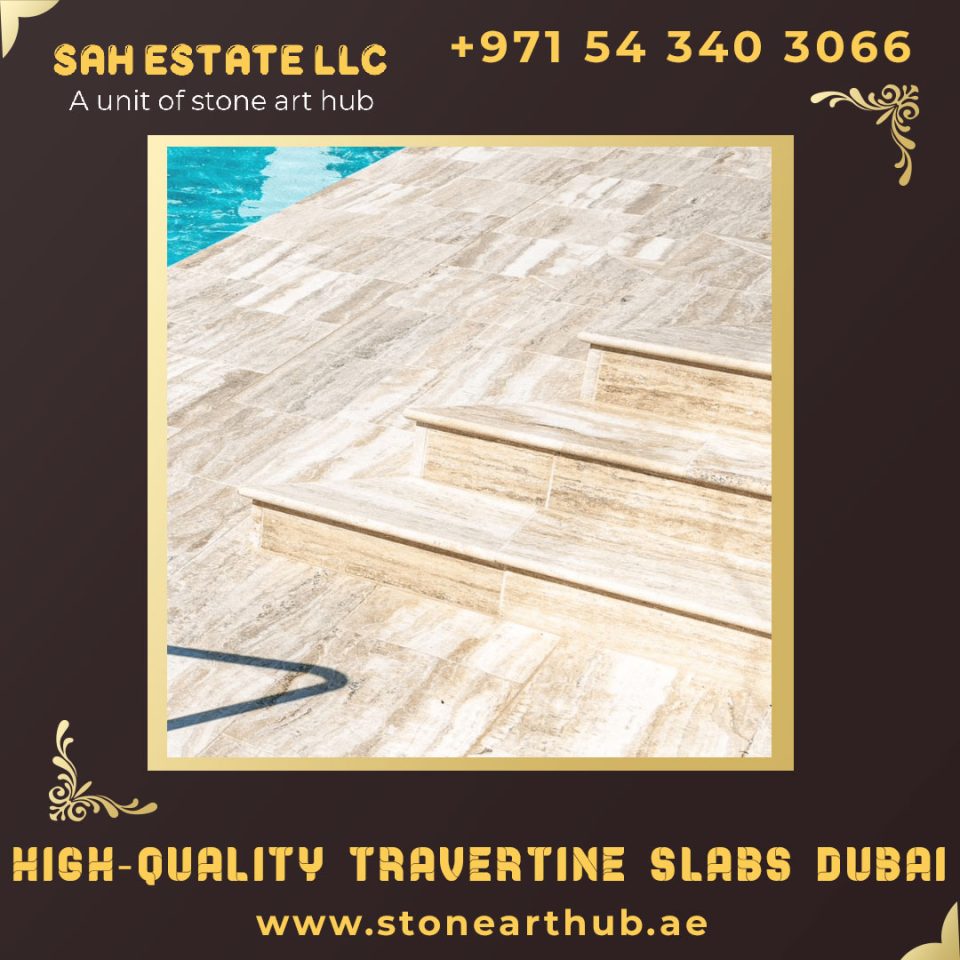 Travertine Marble Slabs Supplier Dubai - ☎ +971 54 340 3066