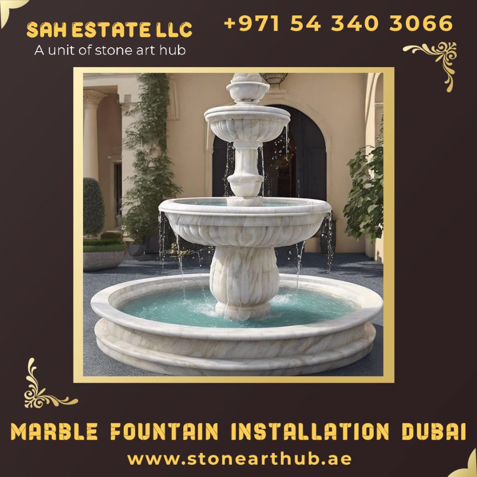 Marble Fountain Suppliers Dubai - ☎ +971 54 340 3066