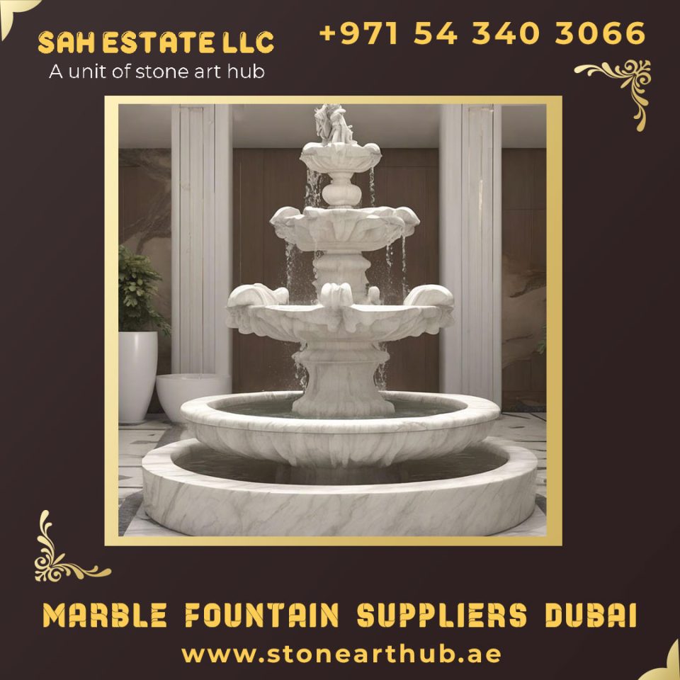 Marble Fountain Suppliers Dubai - ☎ +971 54 340 3066
