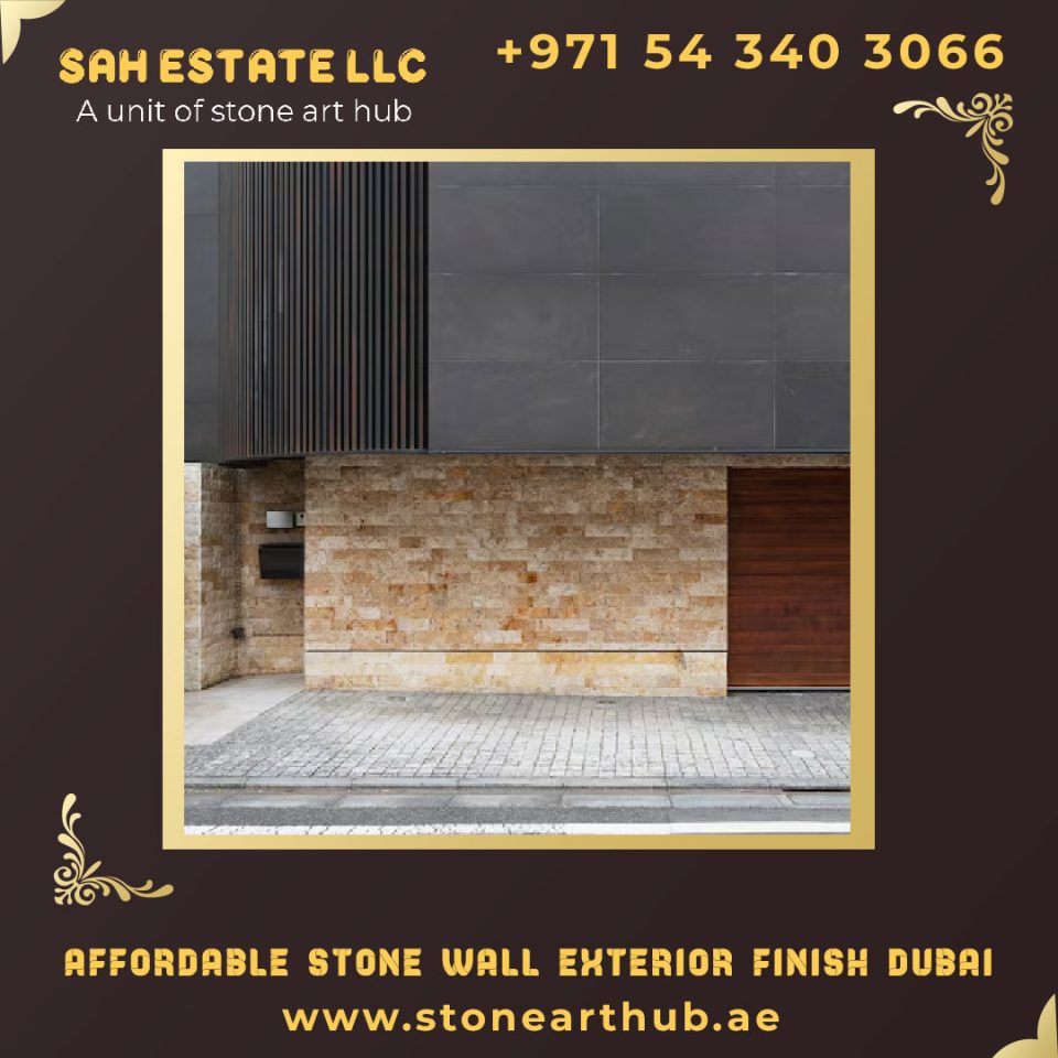 Exterior Stone Wall Finishes in Dubai - ☎ +971 54 340 3066