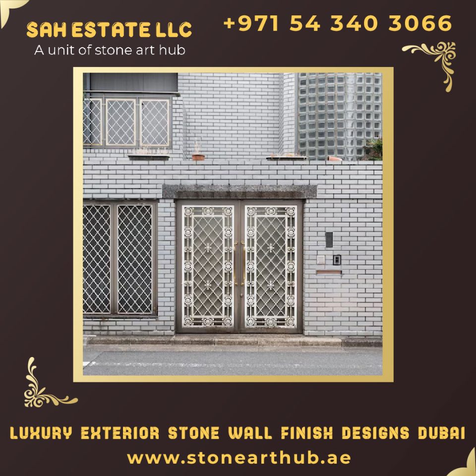 Exterior Stone Wall Finishes in Dubai - ☎ +971 54 340 3066