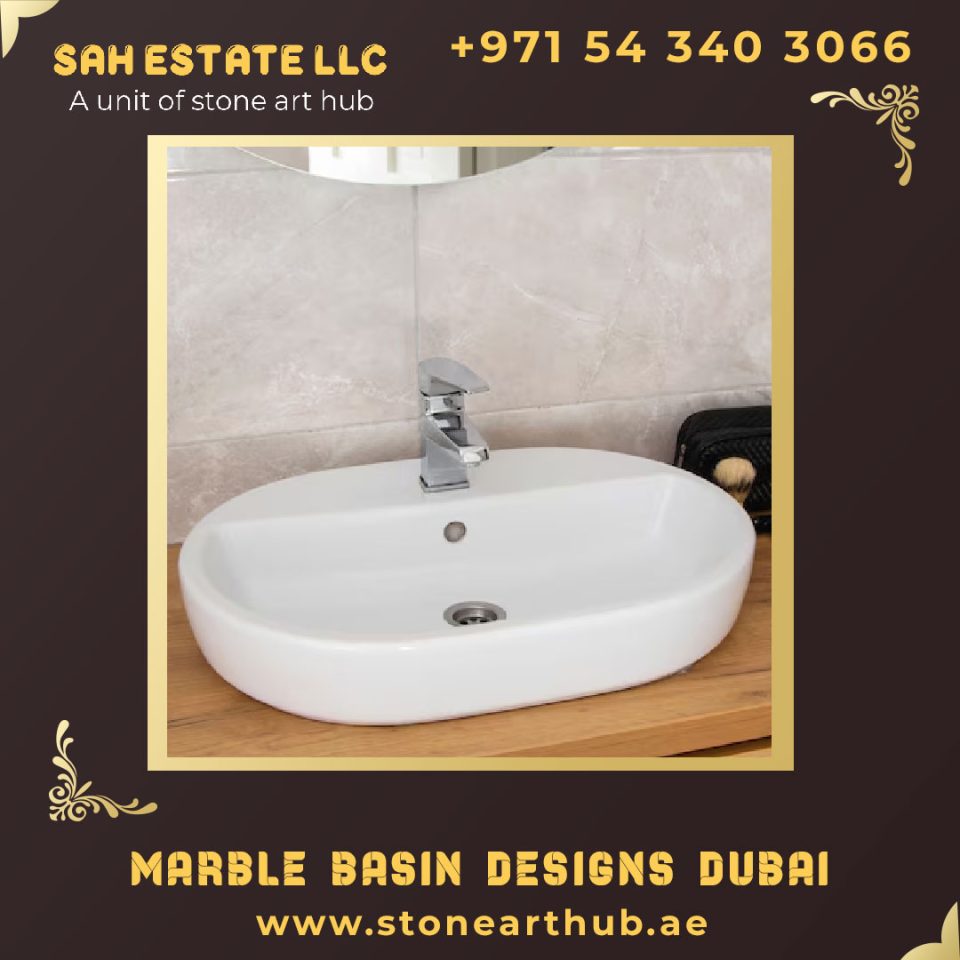 Premium Marble Basins in Dubai - ☎ +971 54 340 3066